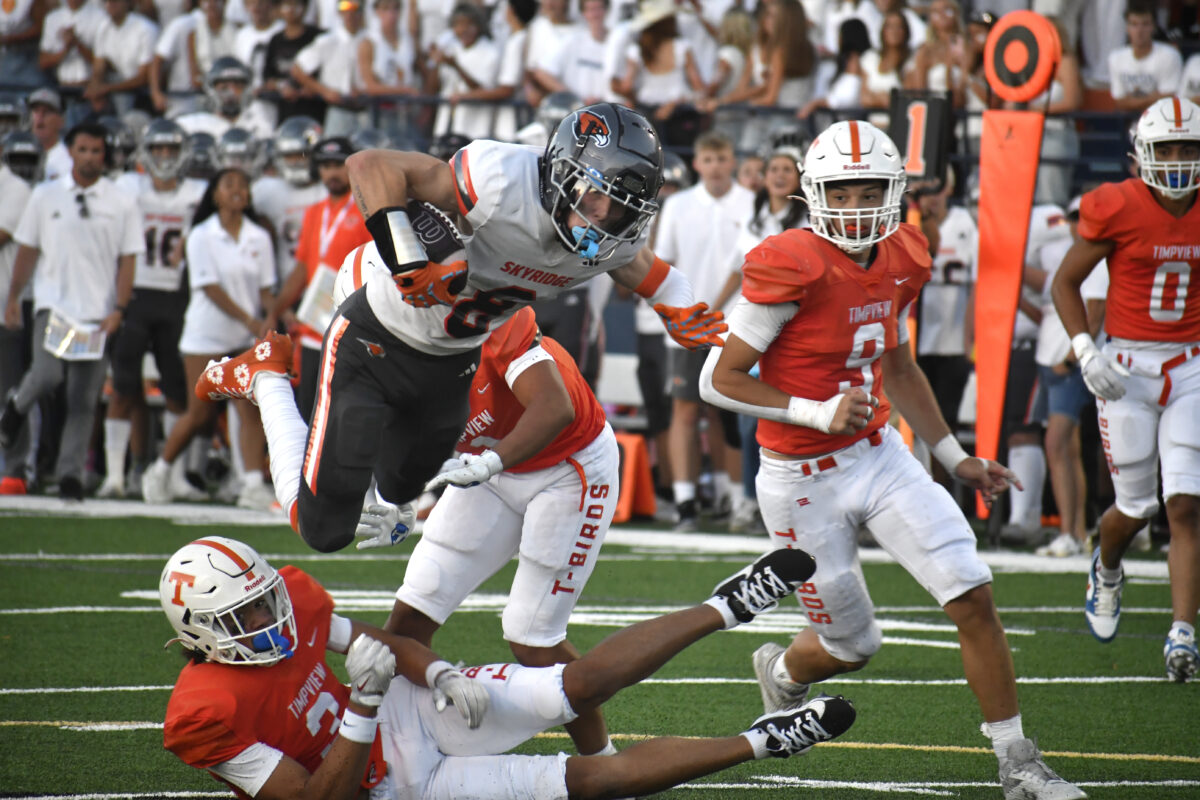 Timpview football stuns Skyridge with second-half rally in season ...